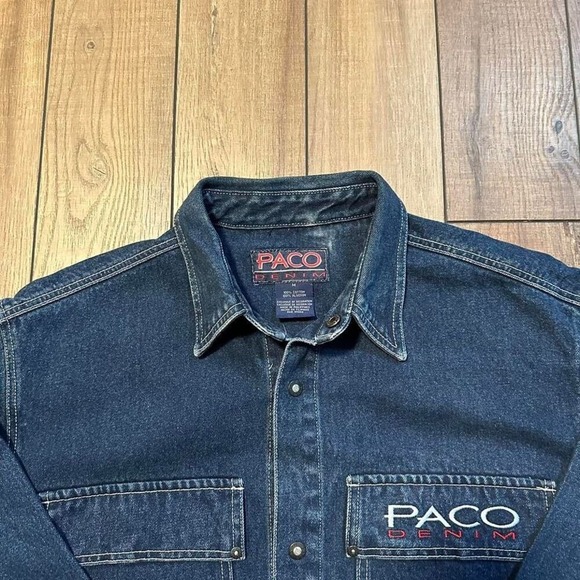 Paco | Shirts | Vintage Paco Button Down Denim Shirt Mens Medium ...